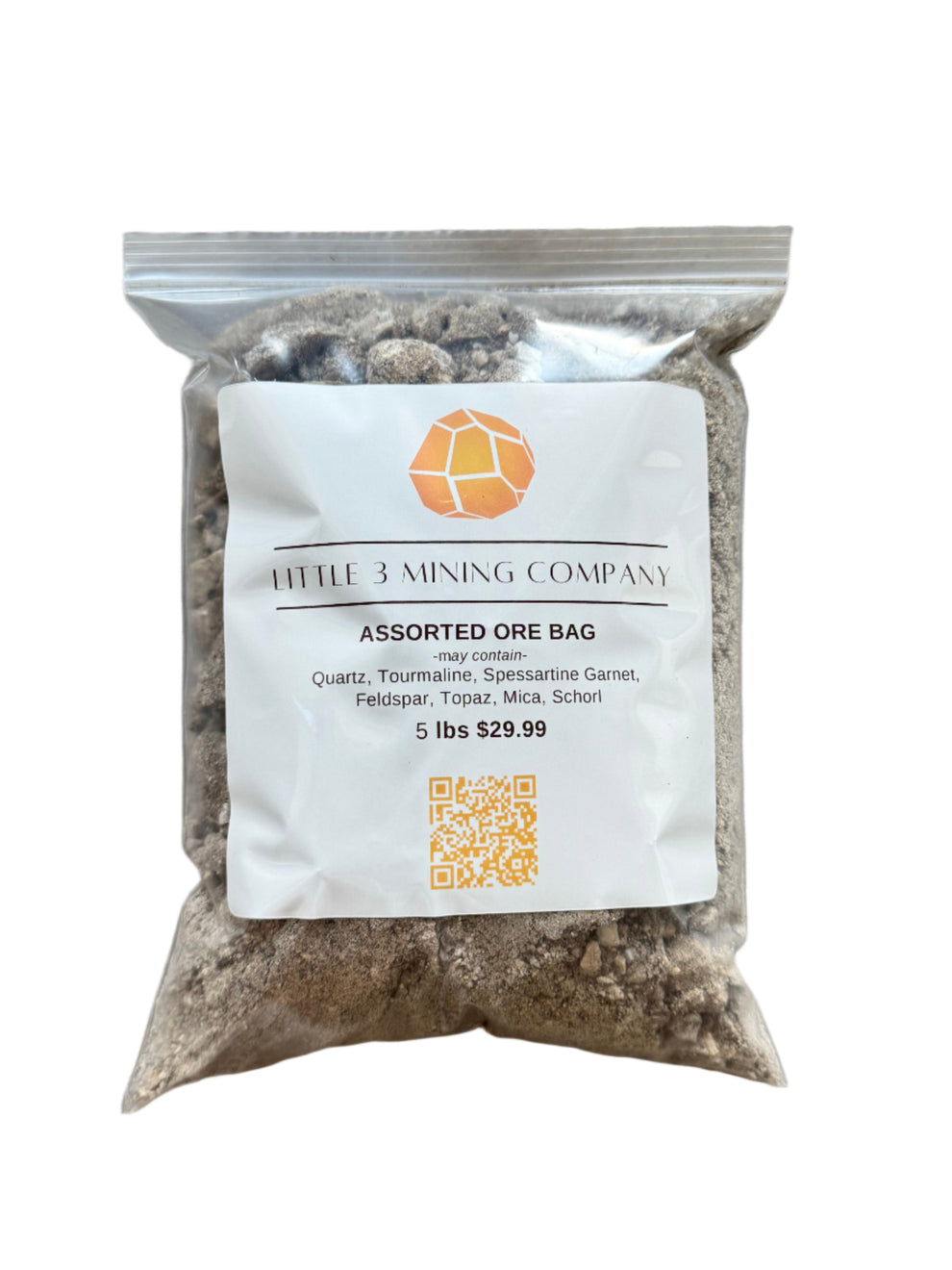 Assorted gem ore bag 5lbs – Little 3 Mining Company